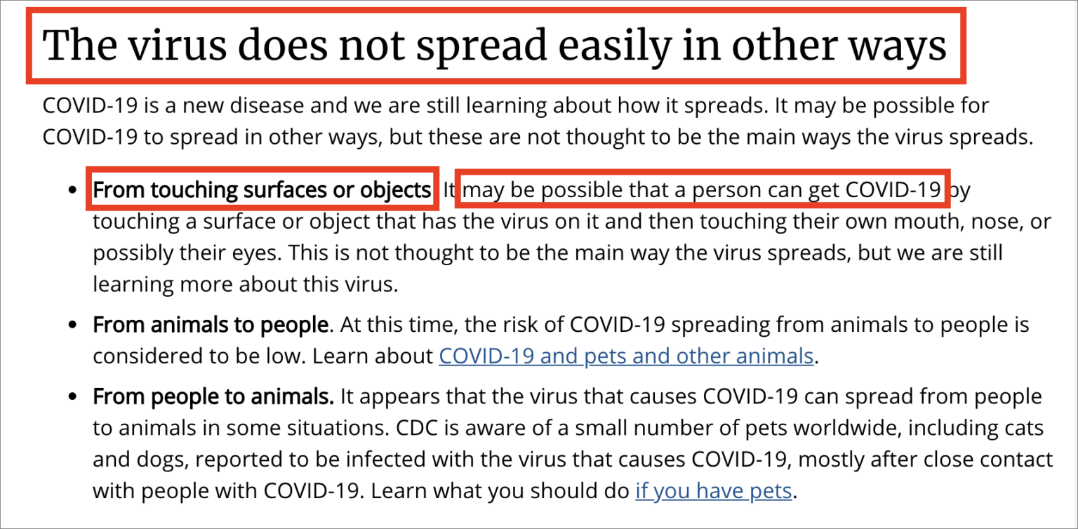 Fact-checking the CDC’s new guidance: you should still disinfect ...