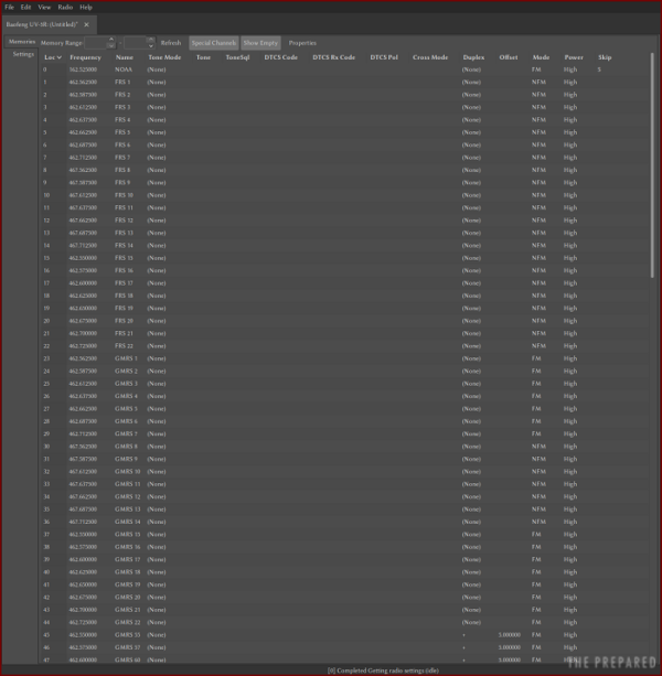 How to program a Ham radio with CHIRP software – The Prepared