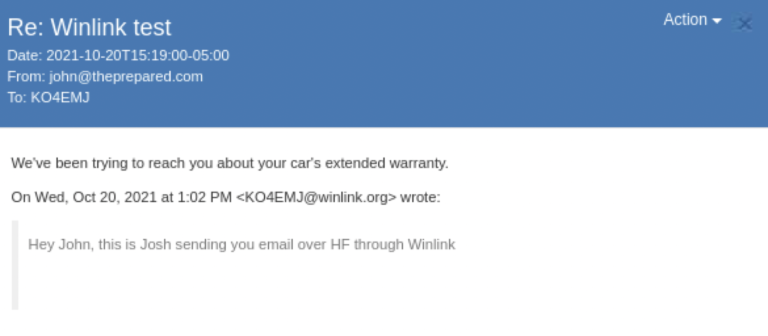 Send email over ham radio with Winlink – The Prepared